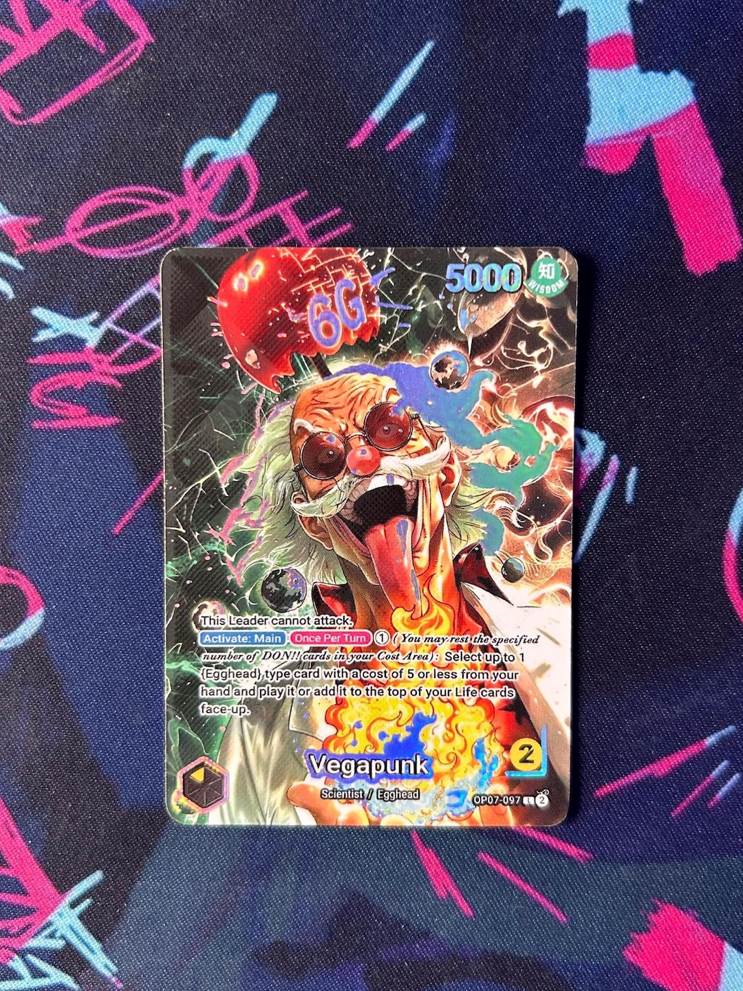 Vegapunk - One Piece TCG Custom Alt Art Leader *foil* & *emboss* - Etsy