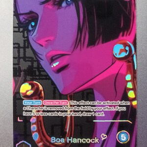 Boa Hancock - One Piece TCG Custom Alt Art Leader *foil* & *emboss* - Etsy