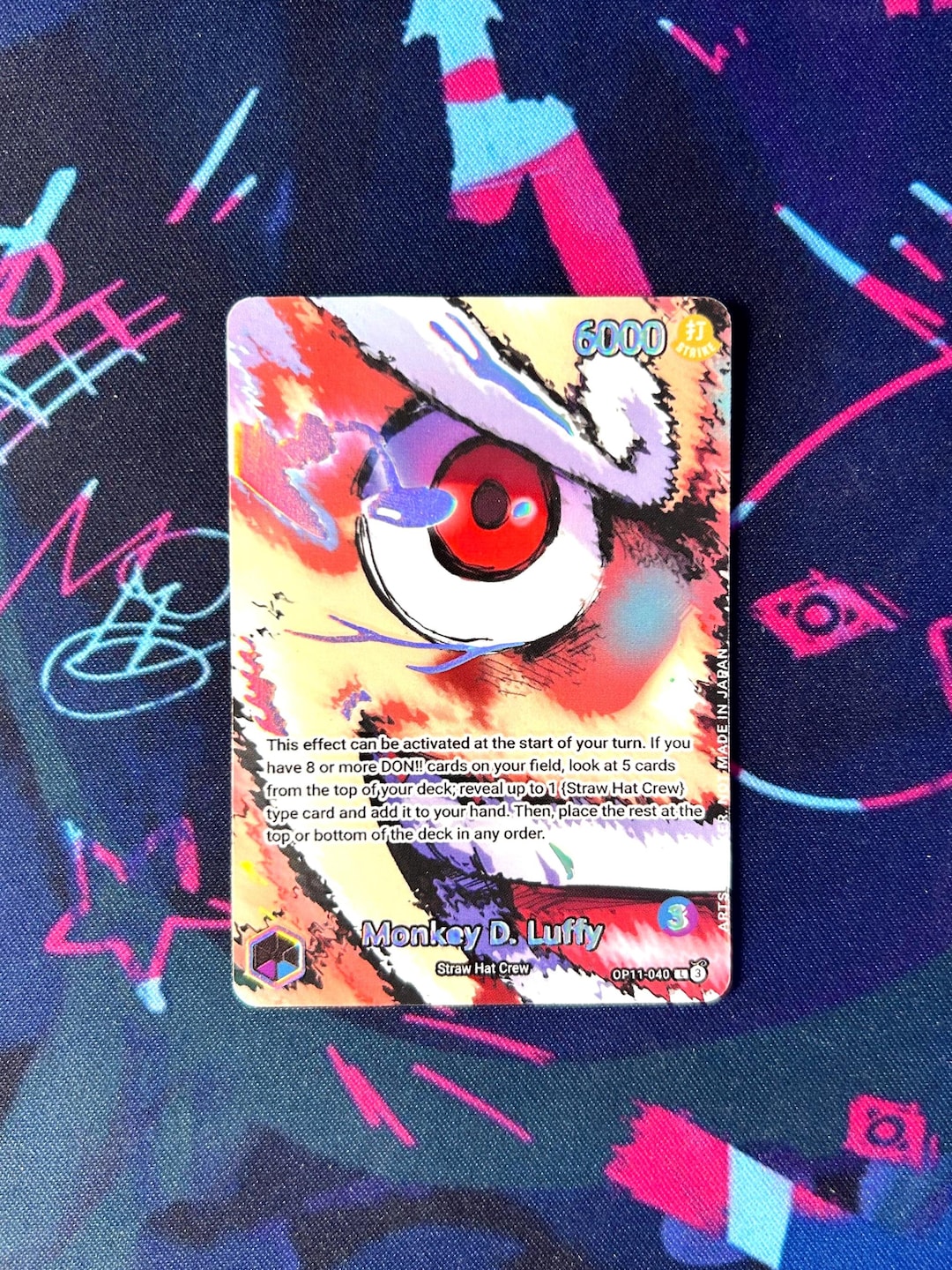 OP11 Luffy (face) - One Piece TCG Custom Alt Art Leader *foil ...