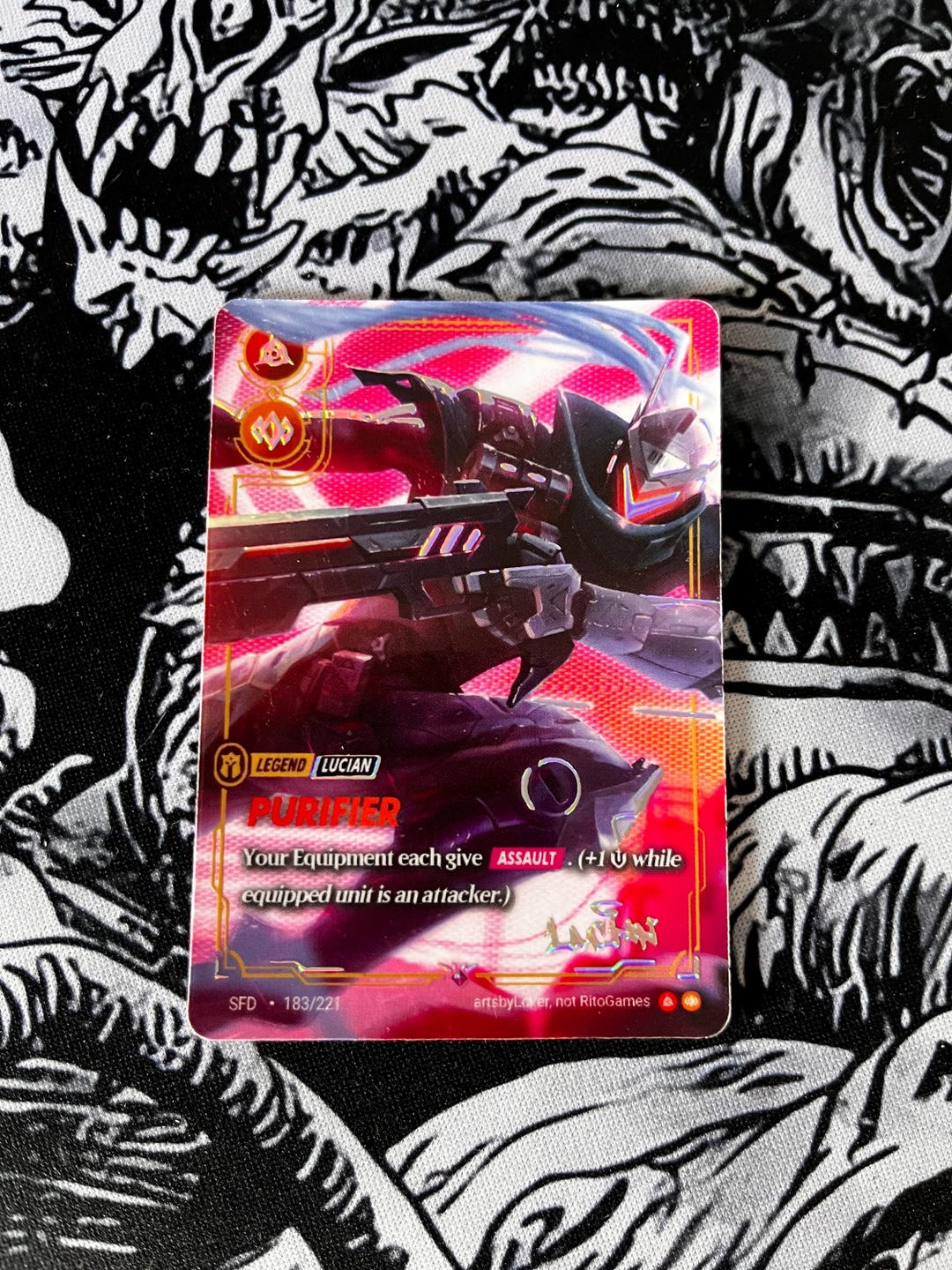 Lucian - Riftbound TCG Custom Alt Art Legend Card *foil* & *emboss ...