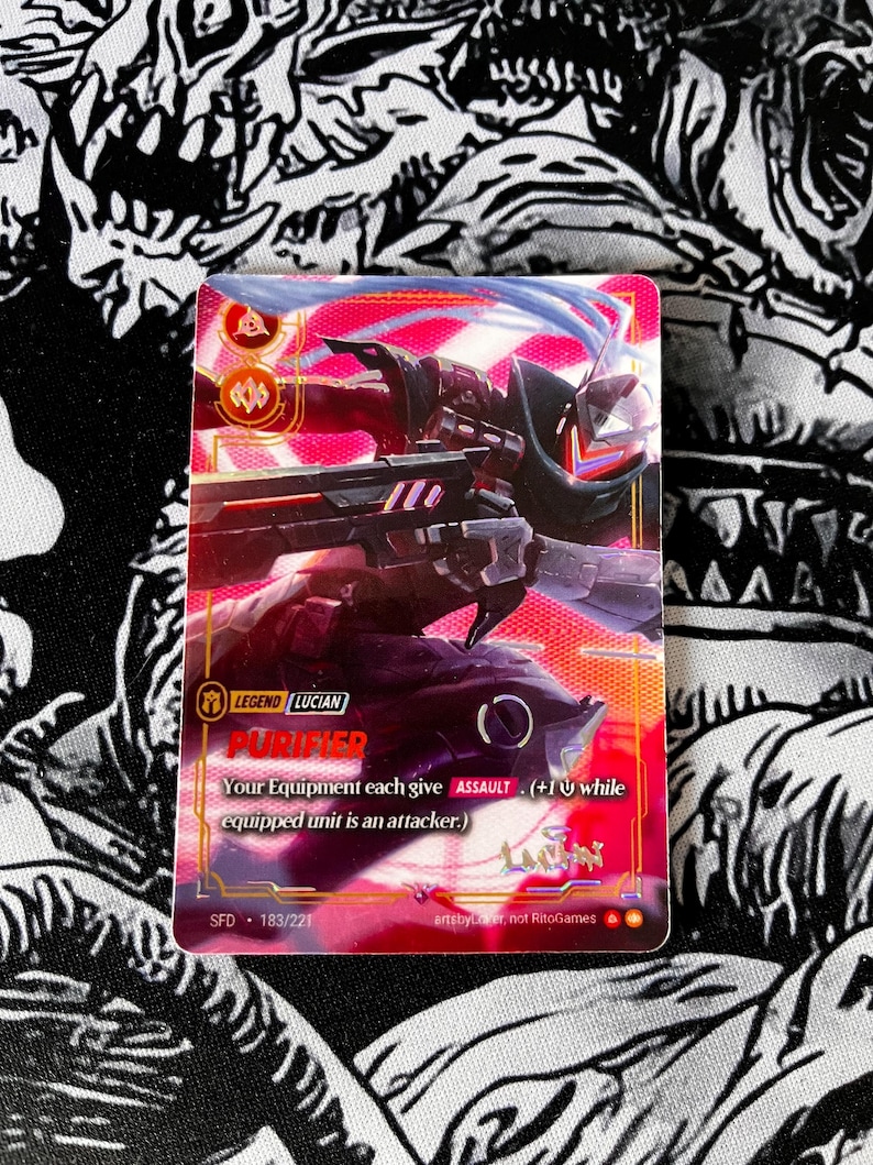 Lucian - Riftbound TCG Custom Alt Art Legend Card *foil* & *emboss ...