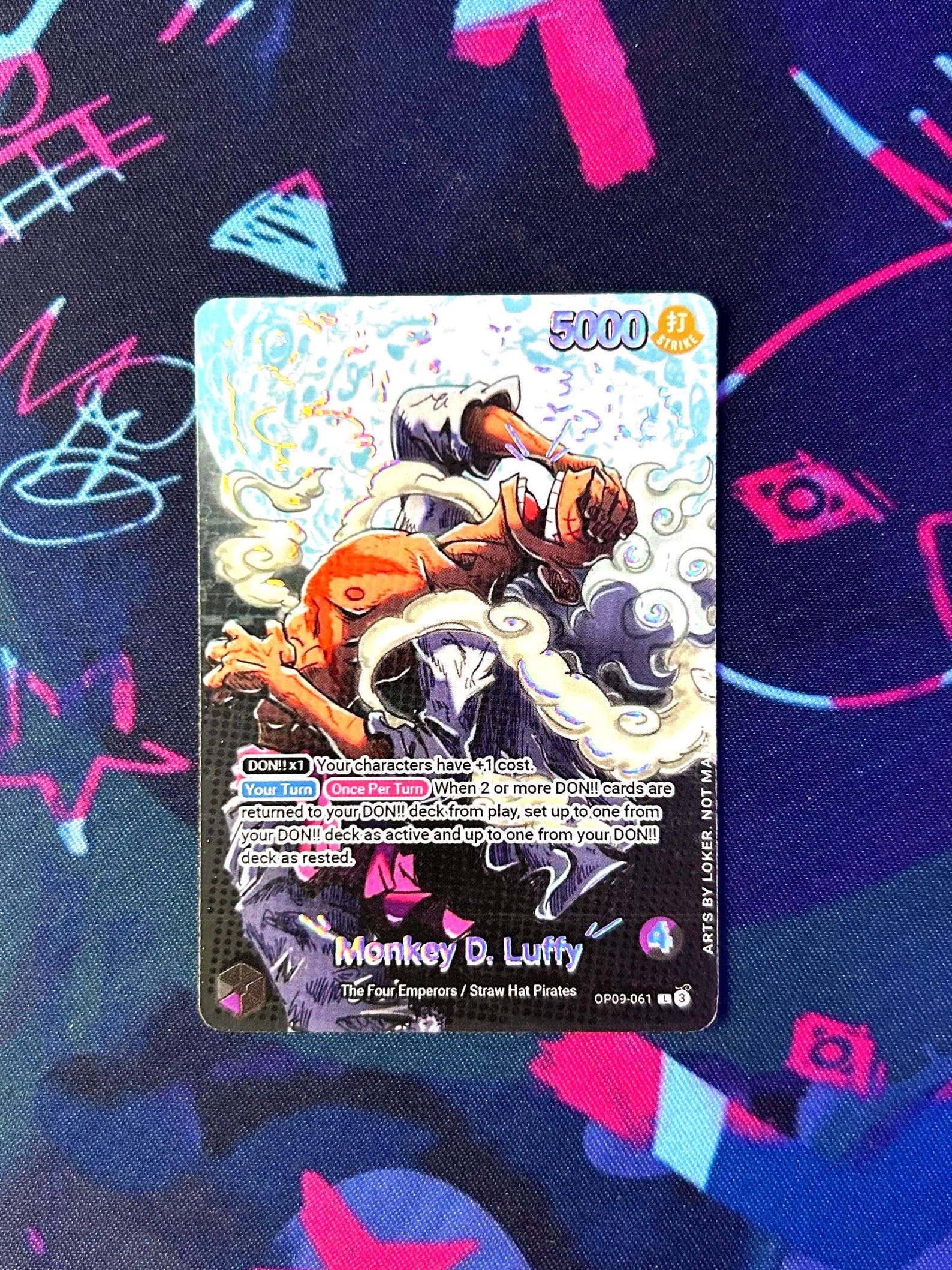 OP09 Luffy 2 - One Piece TCG Custom Alt Art Leader *foil* & *emboss* - Etsy