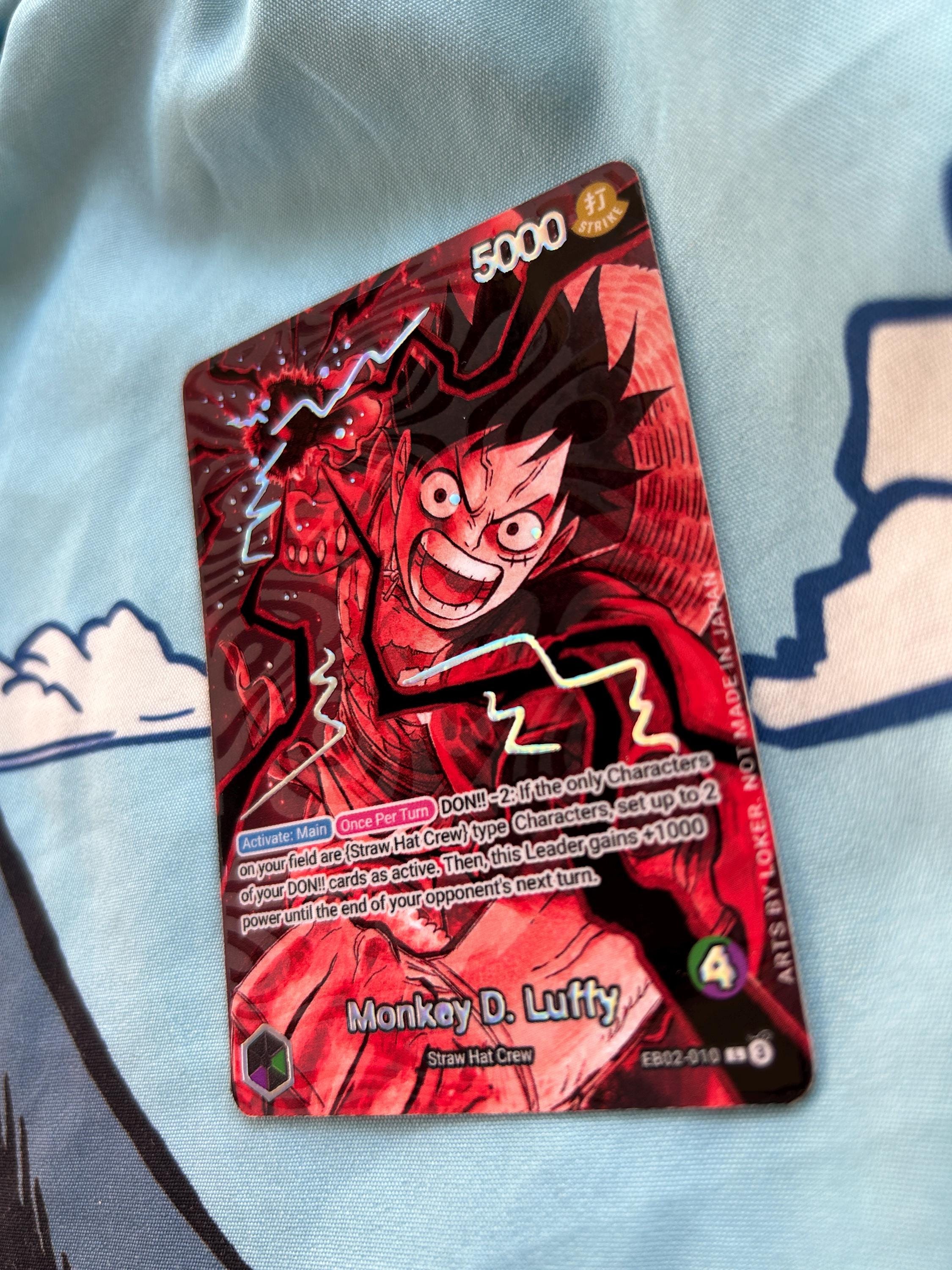 EB02 Luffy - One Piece TCG Custom Alt Art Leader *foil* & *emboss* - Etsy