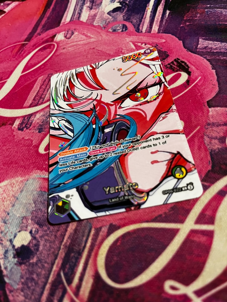 OP06 Yamato - One Piece TCG Custom Alt Art Leader *foil* & *emboss ...