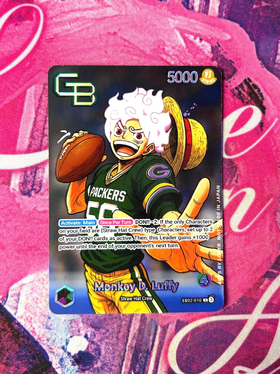 EB02 Luffy (packers) - One Piece TCG Custom Alt Art Leader *foil ...