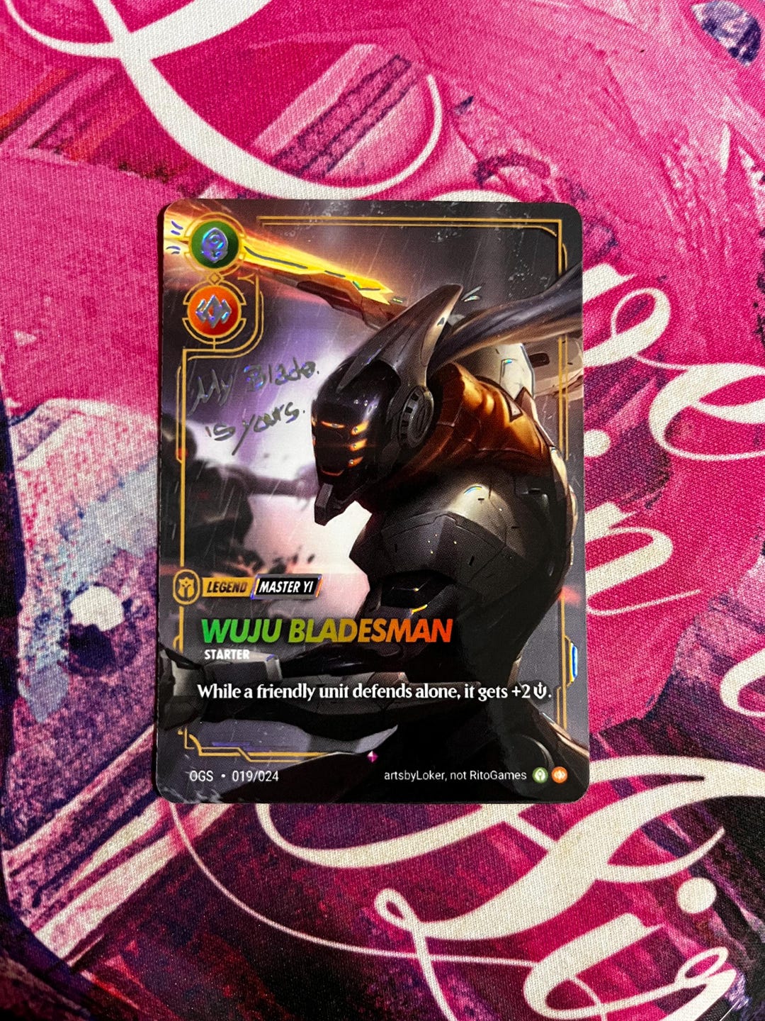 Master Yi - Riftbound TCG Custom Alt Art Legend Card *foil* & *emboss ...
