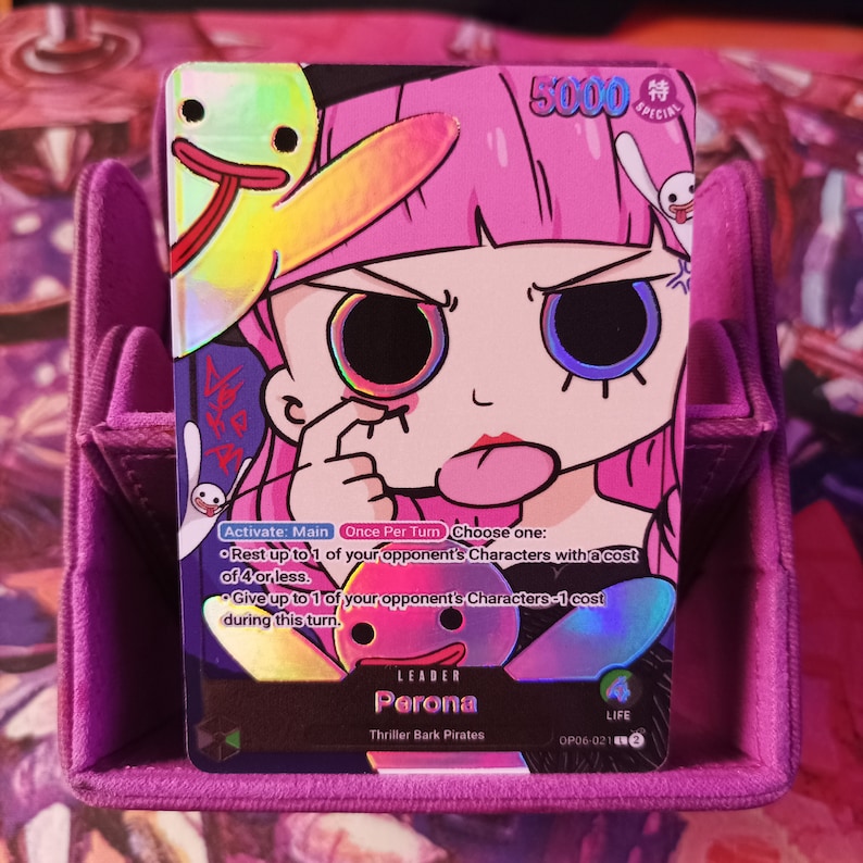 Perona - One Piece TCG Custom Alt Art Leader *foil* & *emboss* - Etsy
