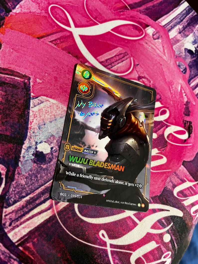 Master Yi - Riftbound TCG Custom Alt Art Legend Card *foil* & *emboss ...