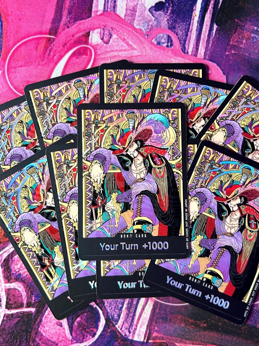 10x DON!! ~ Mihawk - One Piece TCG Custom DON!! Cards *foil* & *emboss ...
