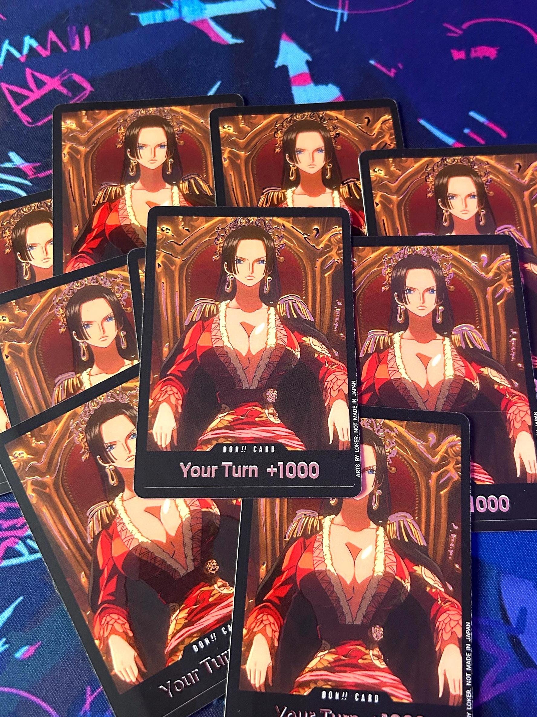 10x Rose Gold DON!! ~ Boa Hancock - One Piece TCG Custom DON!! Cards ...