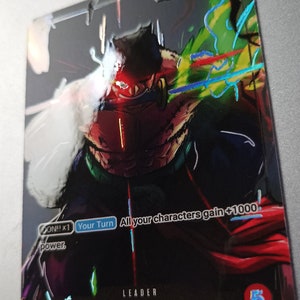 Roronoa Zoro - One Piece TCG Custom Alt Art Leader *foil* & *emboss ...