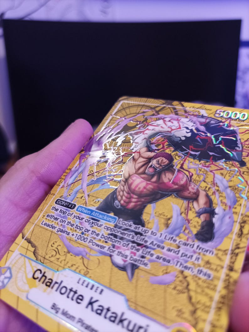 Katakuri OP03 - One Piece TCG Custom Alt Art Leader *foil* & *emboss ...