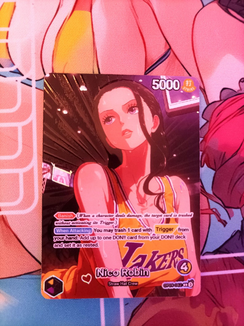 Nico Robin - One Piece TCG Custom Alt Art Leader *foil* & *emboss* - Etsy