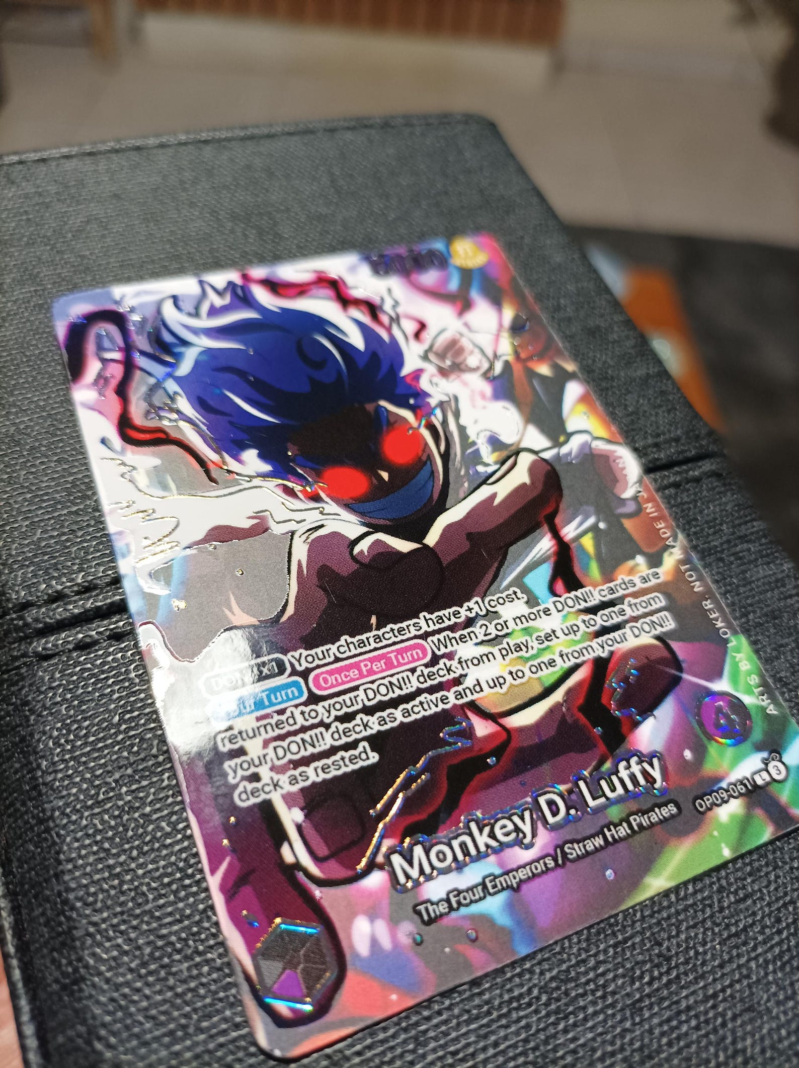 OP09 Luffy One Piece TCG Custom Alt Art Leader foil & emboss - Etsy