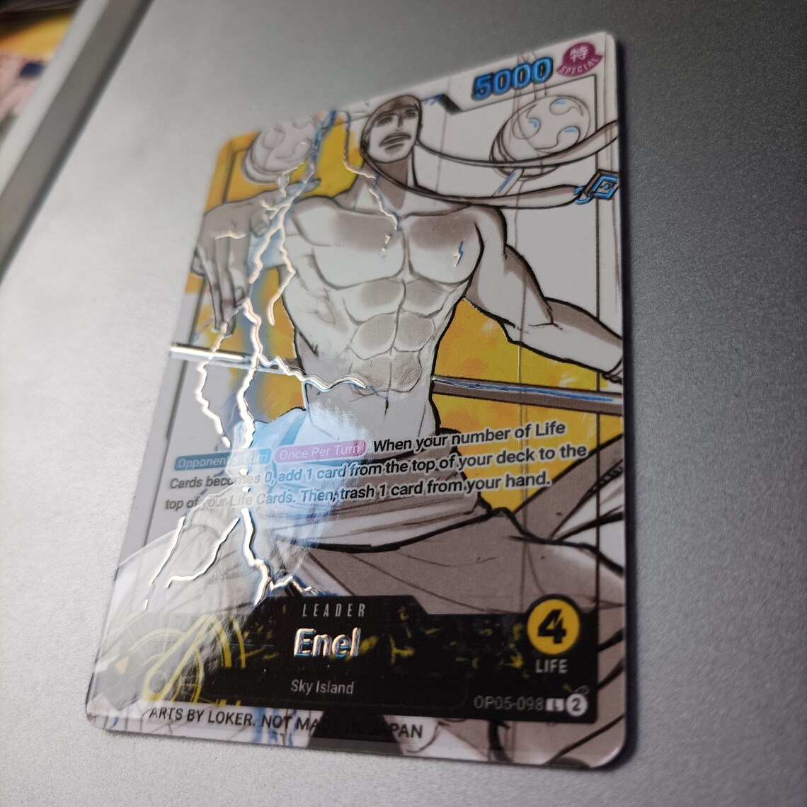 Enel 2 One Piece TCG Custom Alt Art Leader foil & emboss - Etsy