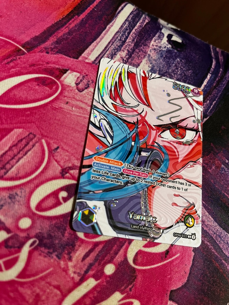 OP06 Yamato - One Piece TCG Custom Alt Art Leader *foil* & *emboss ...
