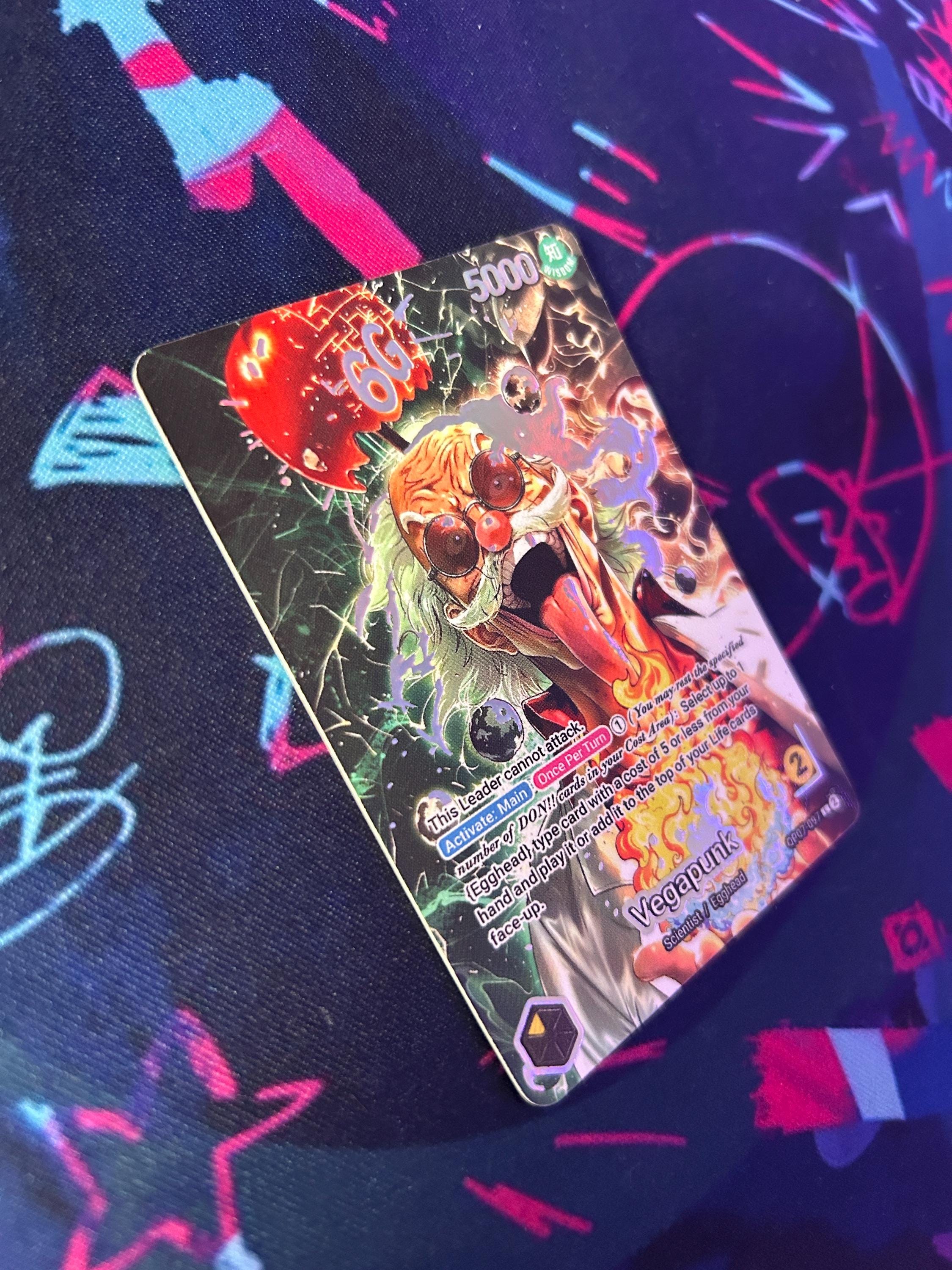 Vegapunk - One Piece TCG Custom Alt Art Leader *foil* & *emboss* - Etsy