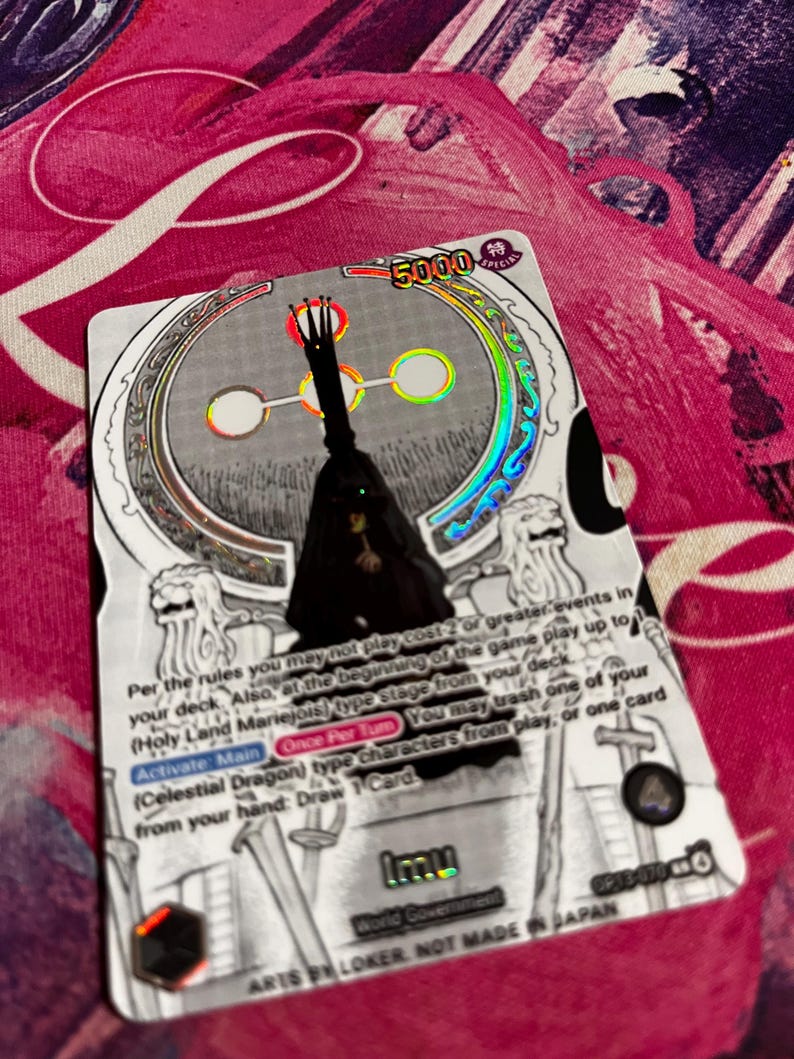 OP14 Imu - One Piece TCG Custom Alt Art Leader *foil* & *emboss* - Etsy