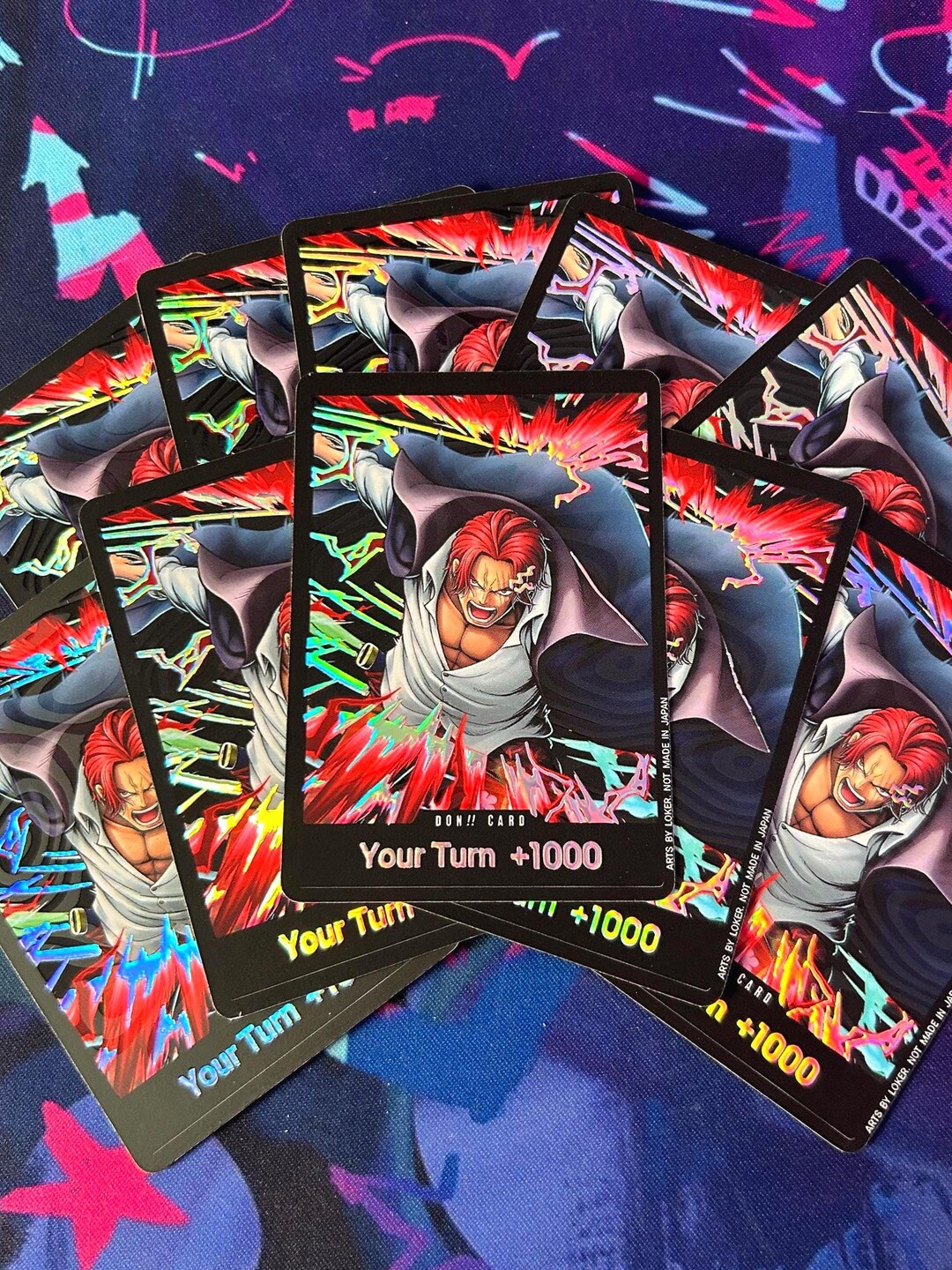 10x DON!! ~ Shanks - One Piece TCG Custom DON!! Cards *foil* & *emboss ...