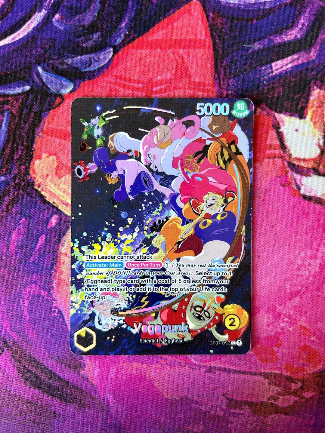 OP07 Vegapunk (all) - One Piece TCG Custom Alt Art Leader *foil ...
