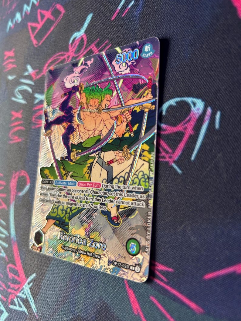 Roronoa Zoro OP12 - One Piece TCG Custom Alt Art Leader *foil ...