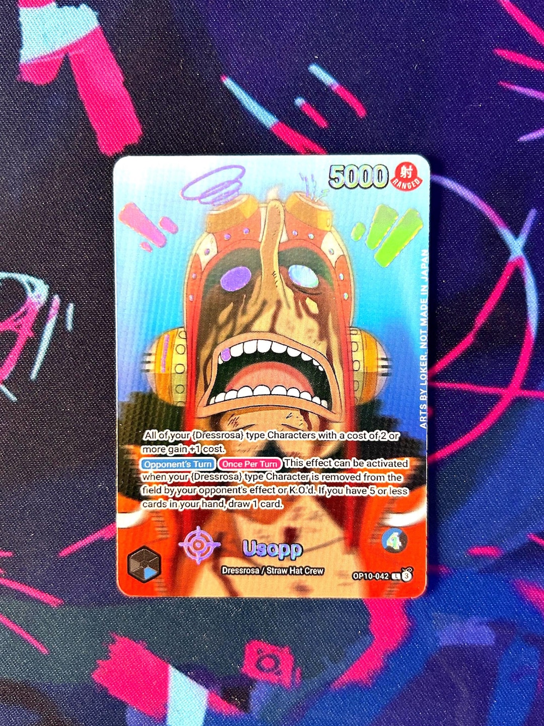Usopp - One Piece TCG Custom Alt Art Leader *foil* & *emboss* - Etsy