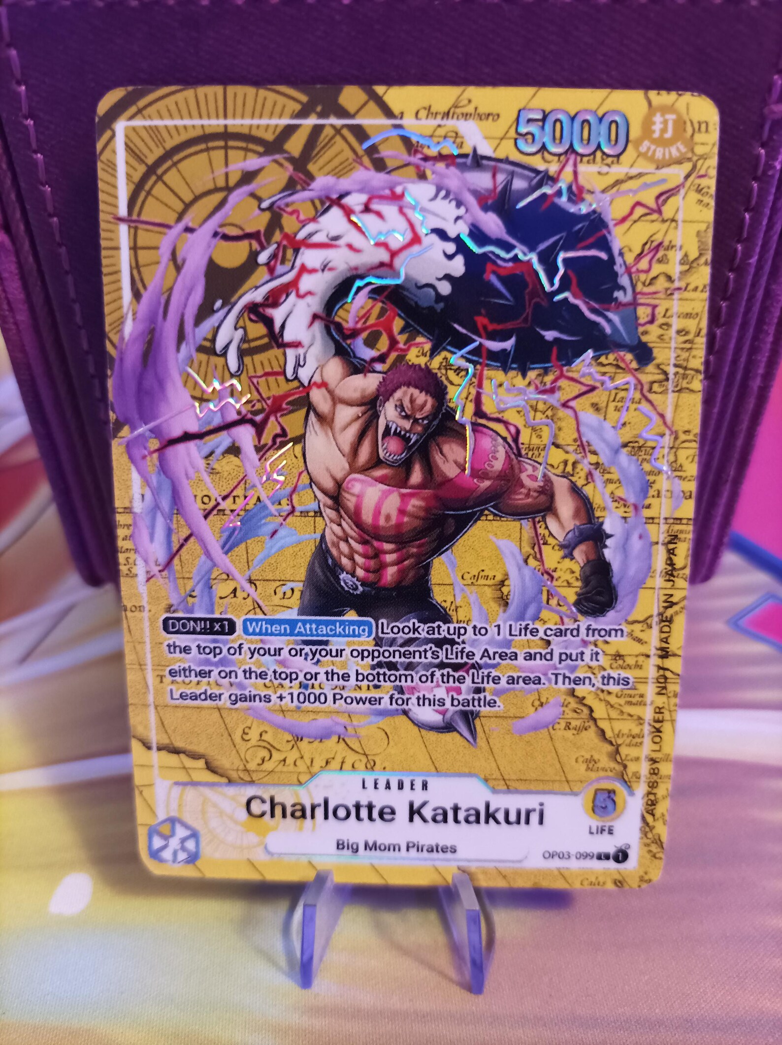 Katakuri OP03 - One Piece TCG Custom Alt Art Leader *foil* & *emboss ...