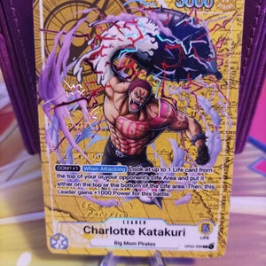 Katakuri 2 - One Piece TCG Custom Alt Art Leader *foil* & *emboss* - Etsy