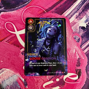 Jinx II - Riftbound TCG Custom Alt Art Legend Card *foil* & *emboss* - Etsy