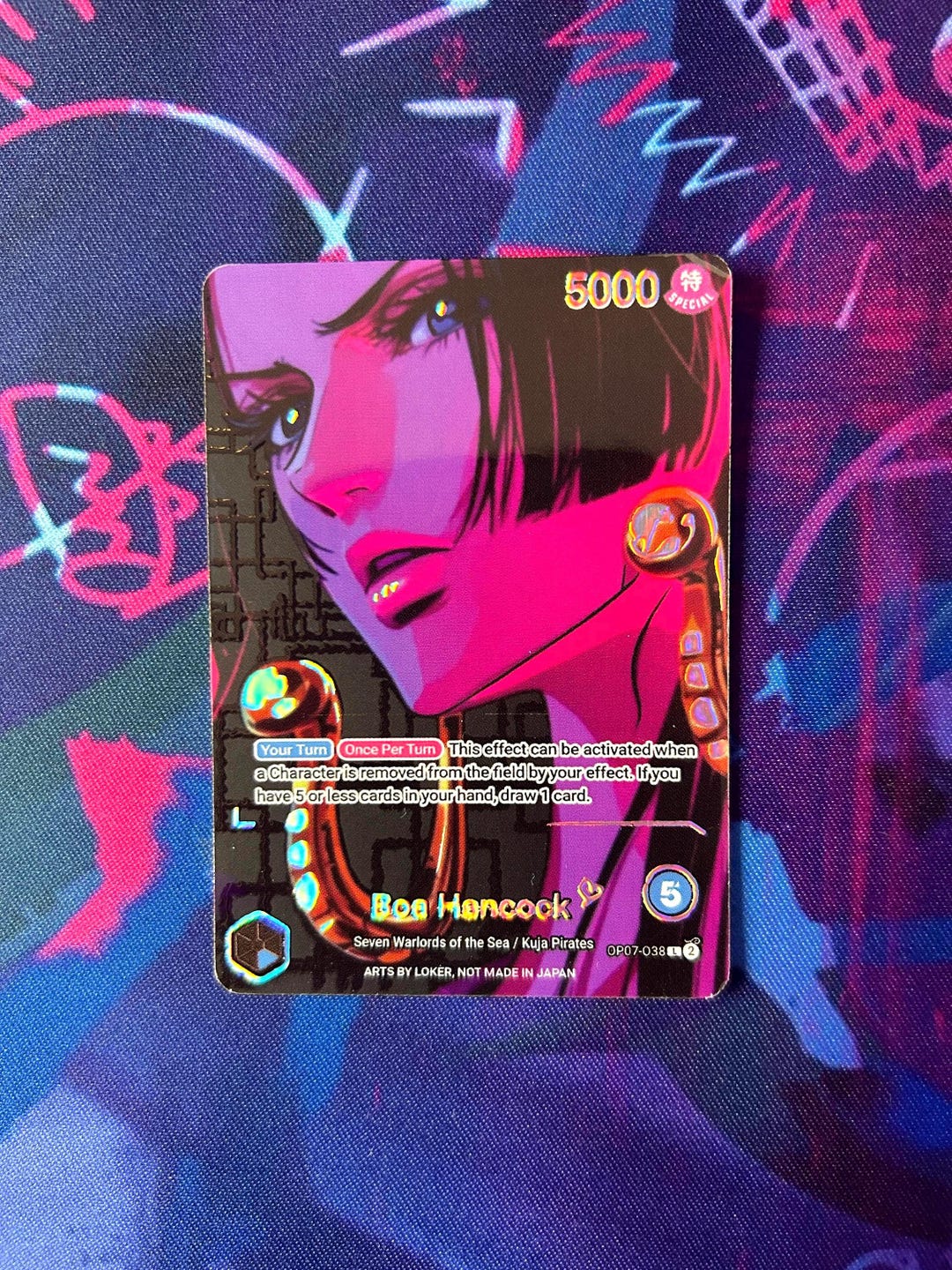 Boa Hancock - One Piece TCG Custom Alt Art Leader *foil* & *emboss* - Etsy