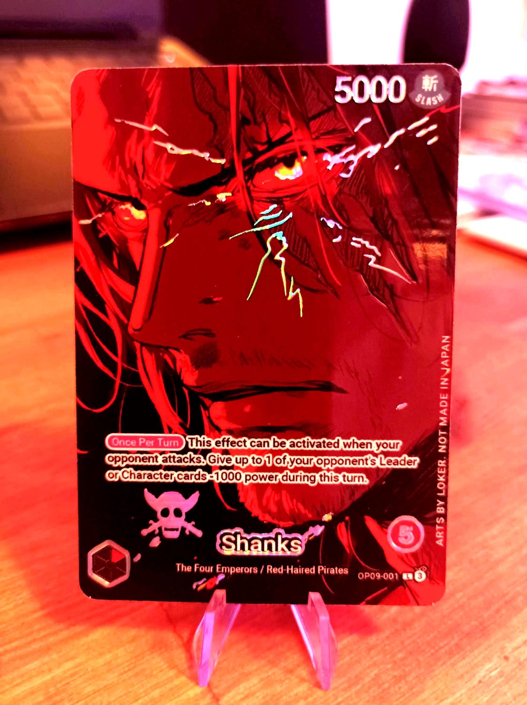 Shanks 2 - One Piece TCG Custom Alt Art Leader *foil* & *emboss* - Etsy