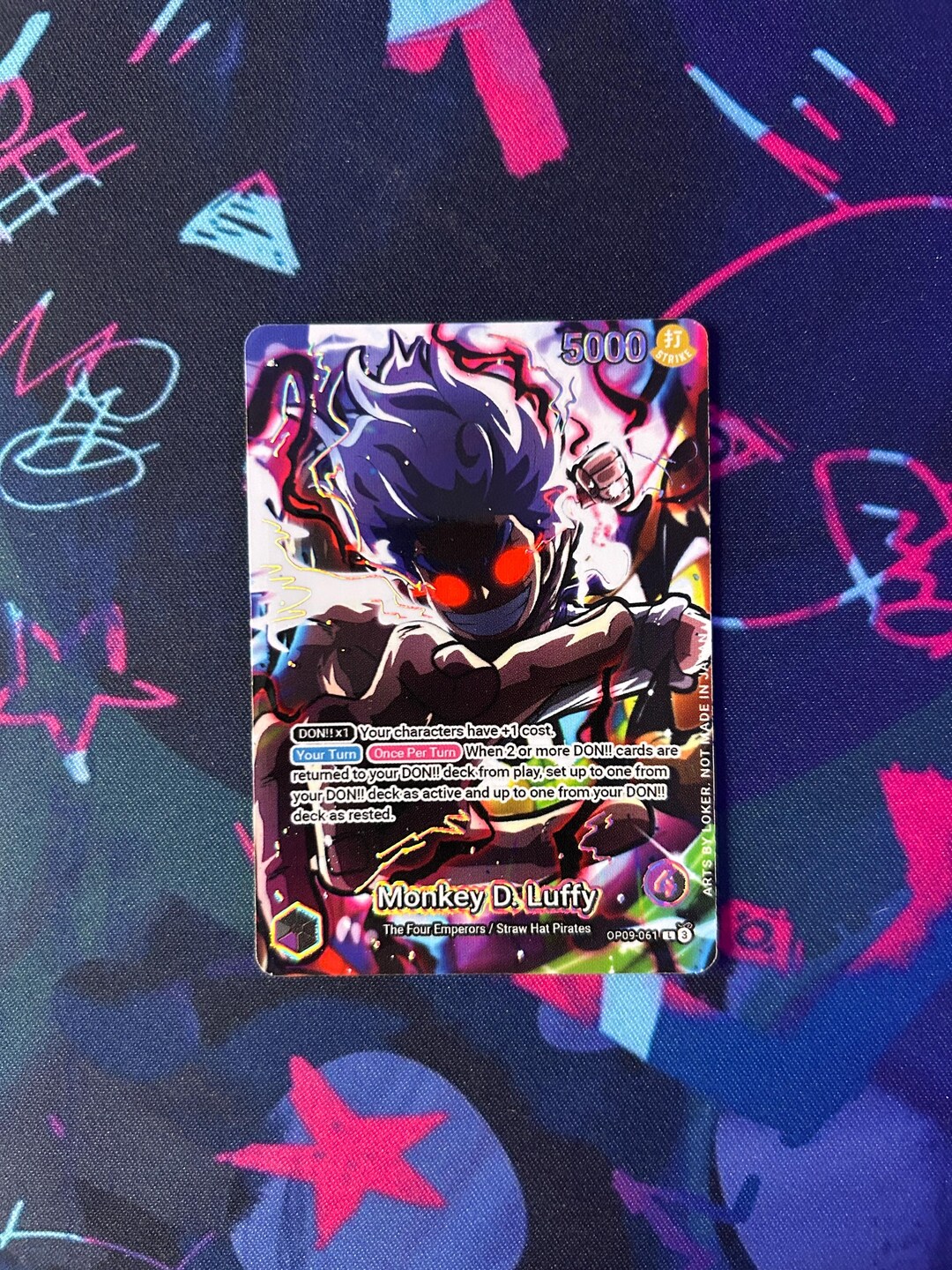 OP09 Luffy - One Piece TCG Custom Alt Art Leader *foil* & *emboss* - Etsy