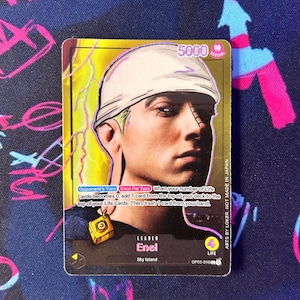 Enel "eminem" - One Piece TCG Custom Alt Art Leader *foil* & *emboss ...