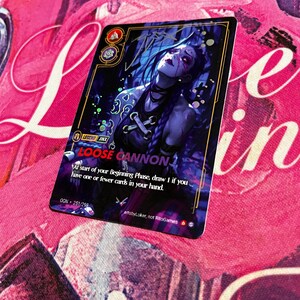 Jinx II - Riftbound TCG Custom Alt Art Legend Card *foil* & *emboss* - Etsy