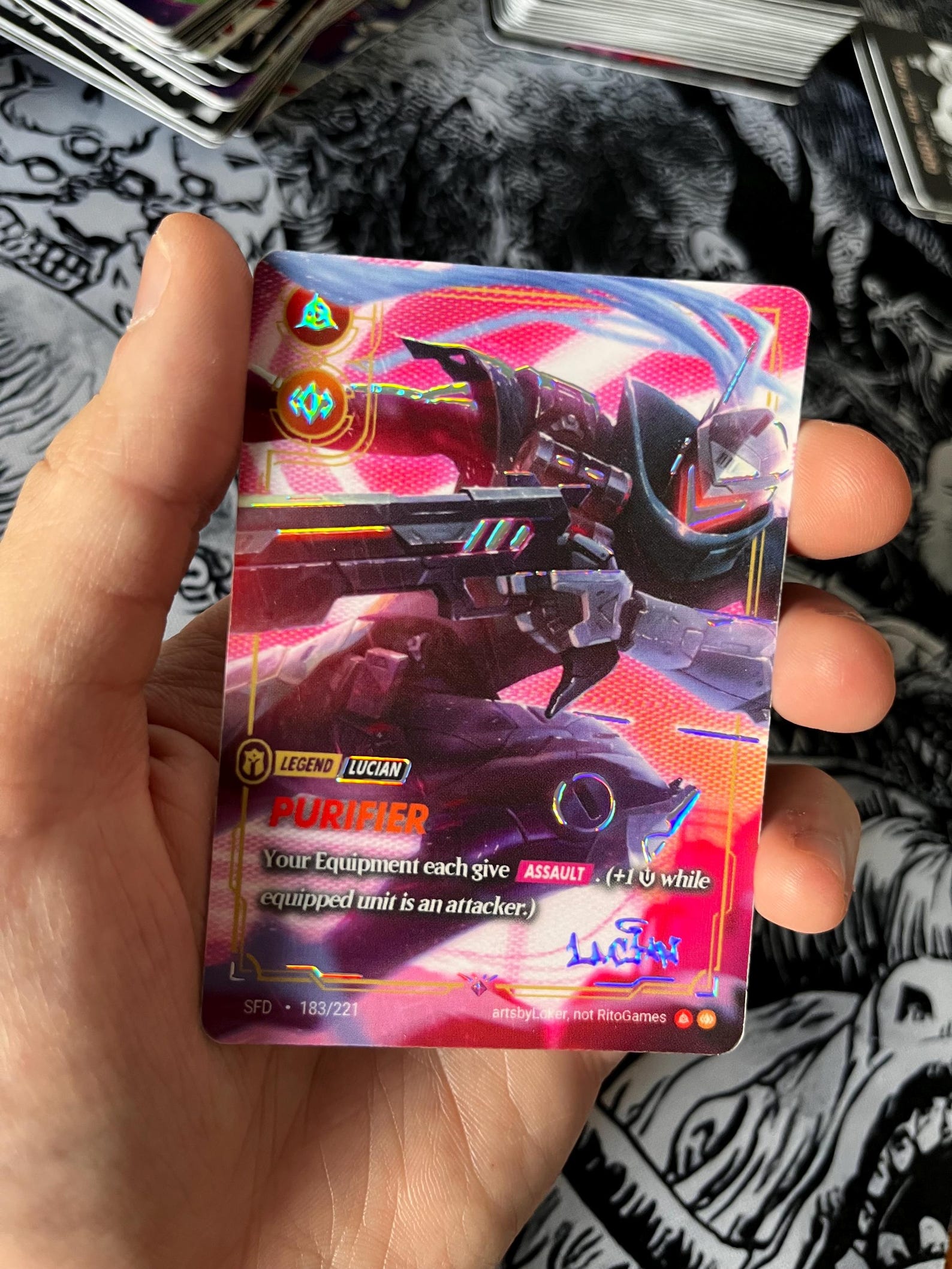 Lucian - Riftbound TCG Custom Alt Art Legend Card *foil* & *emboss ...