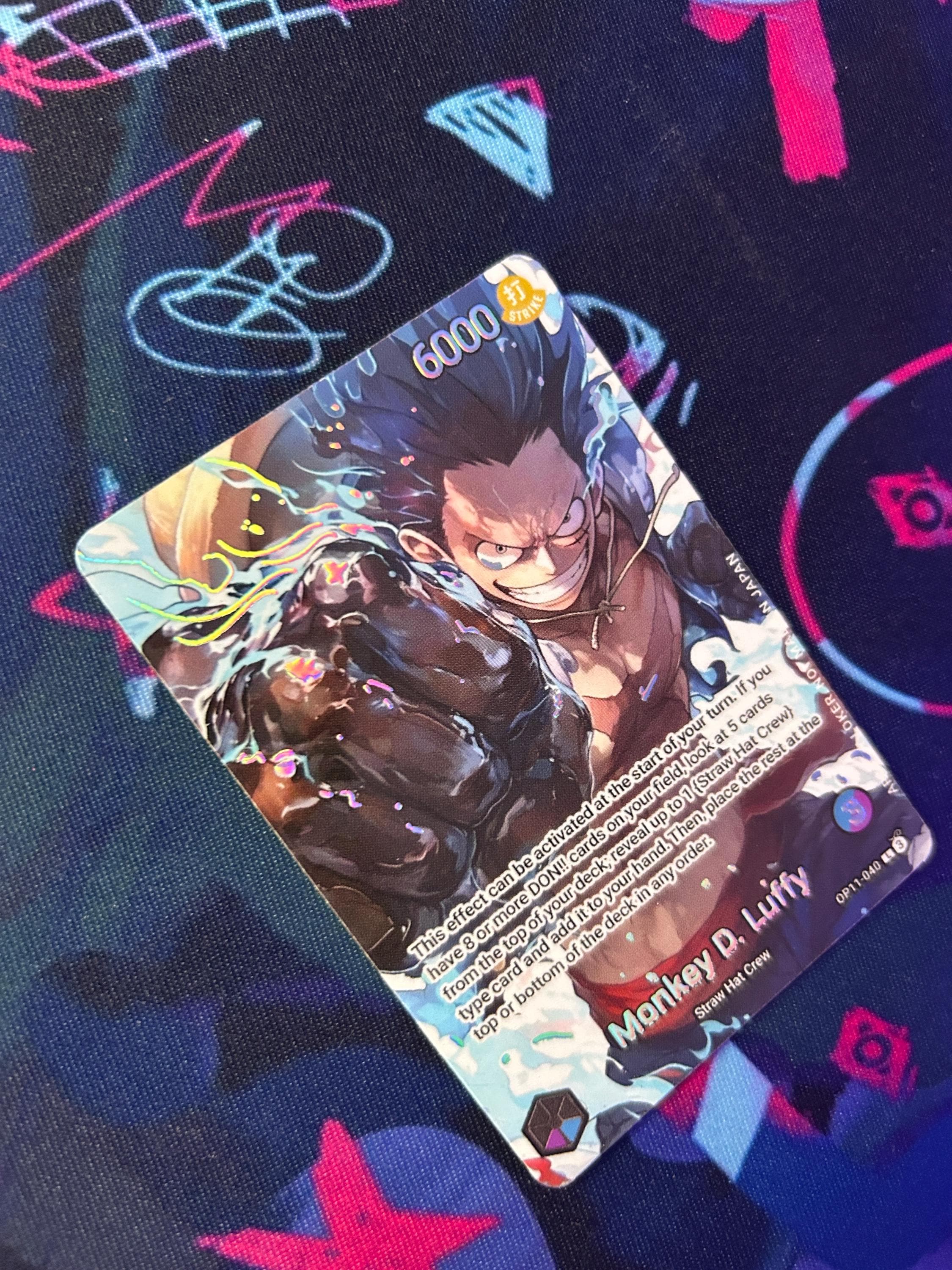 OP11 Luffy - One Piece TCG Custom Alt Art Leader *foil* & *emboss* - Etsy