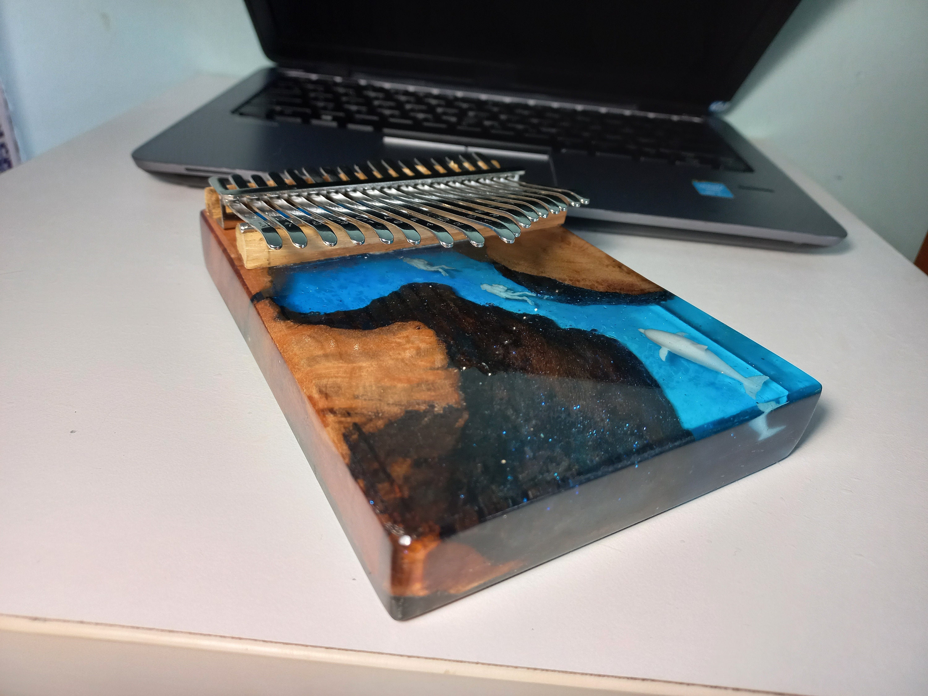 Epoxy Resin 17-key Kalimba Thumb Piano, A Portable Musical Feather for ...