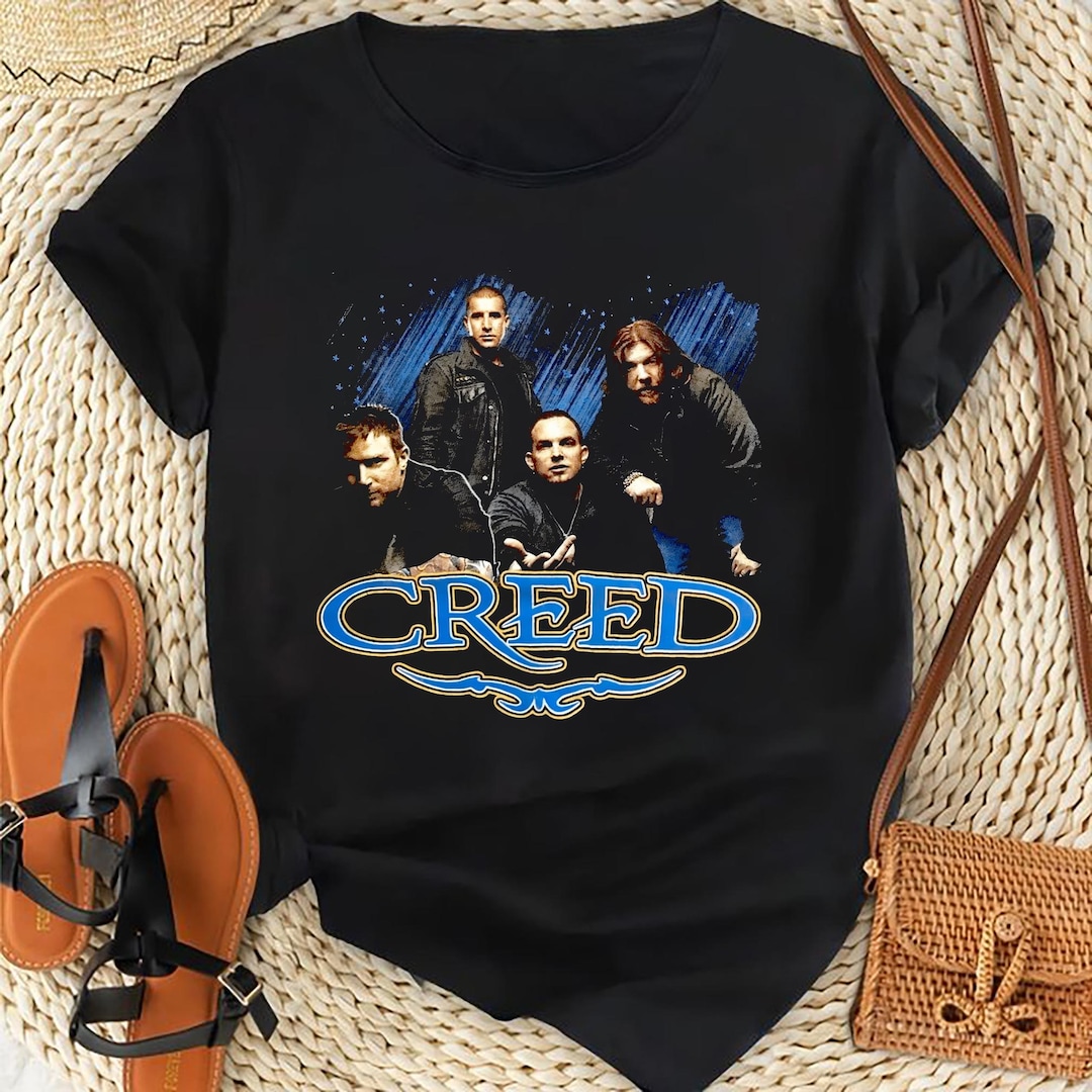Creed Band 90s Vintage T-shirt, Creed Band Fan Gift Shirt, Creed 2025 Tour T-shirt, Rock Band ...