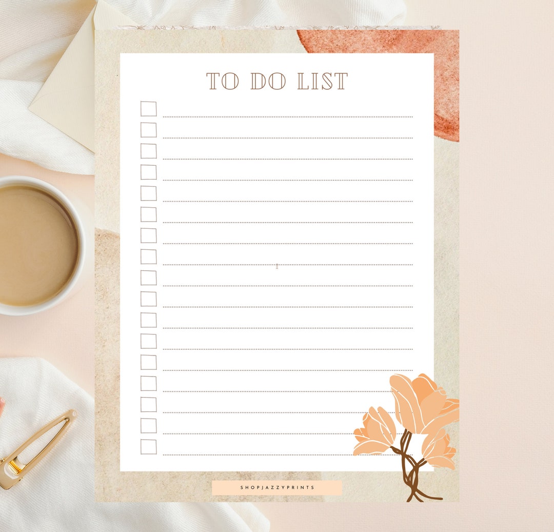 Printable Daily To-do List | Digital Planner| Printable Insert ...