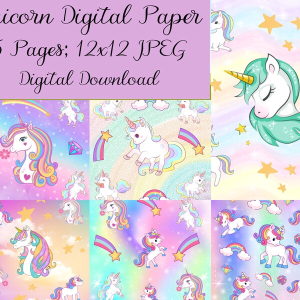 Unicorn Papers - Etsy