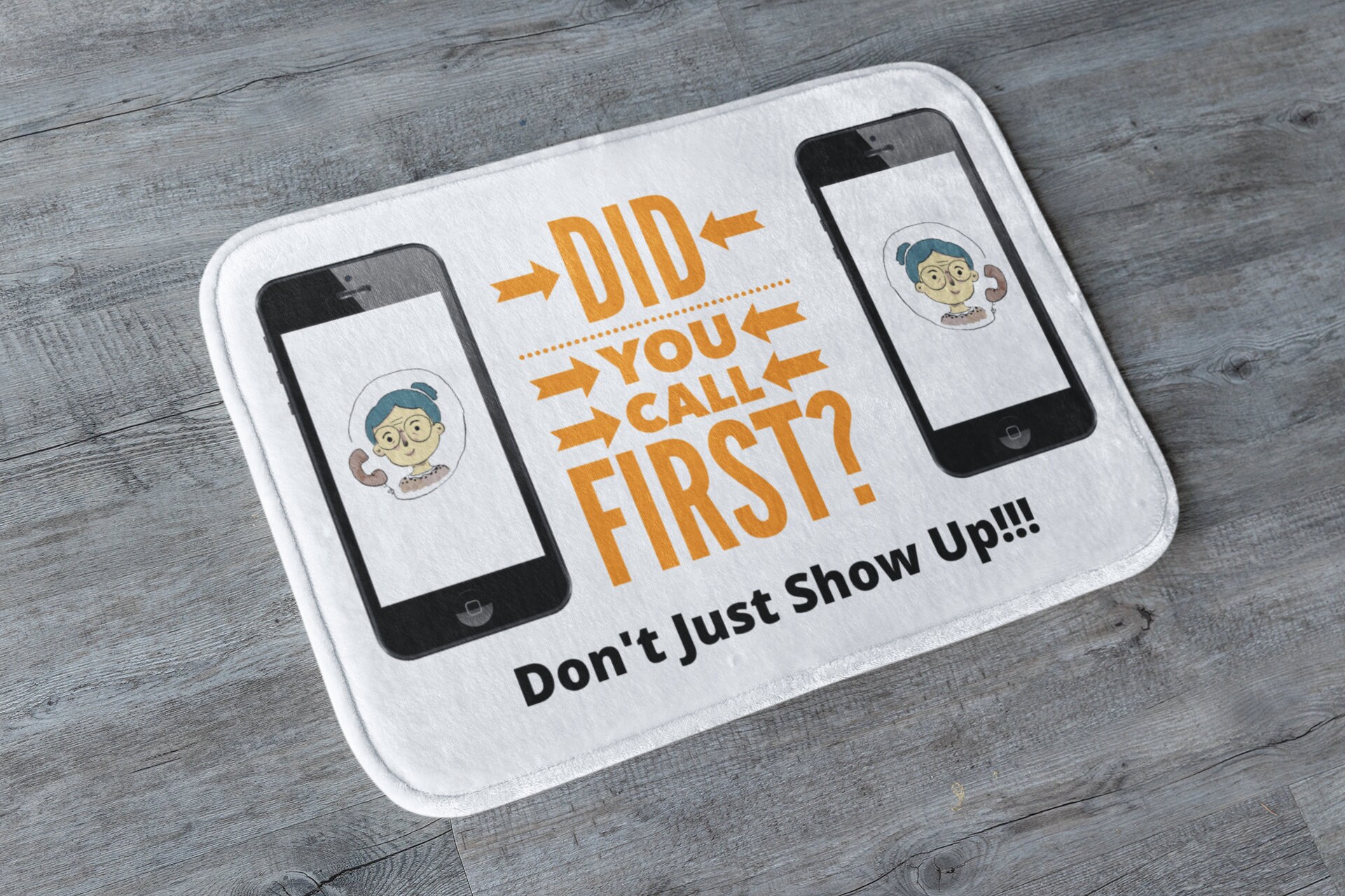 Did You Call First Doormat, Funny Welcome Mat, Rude Door Mat, Front ...