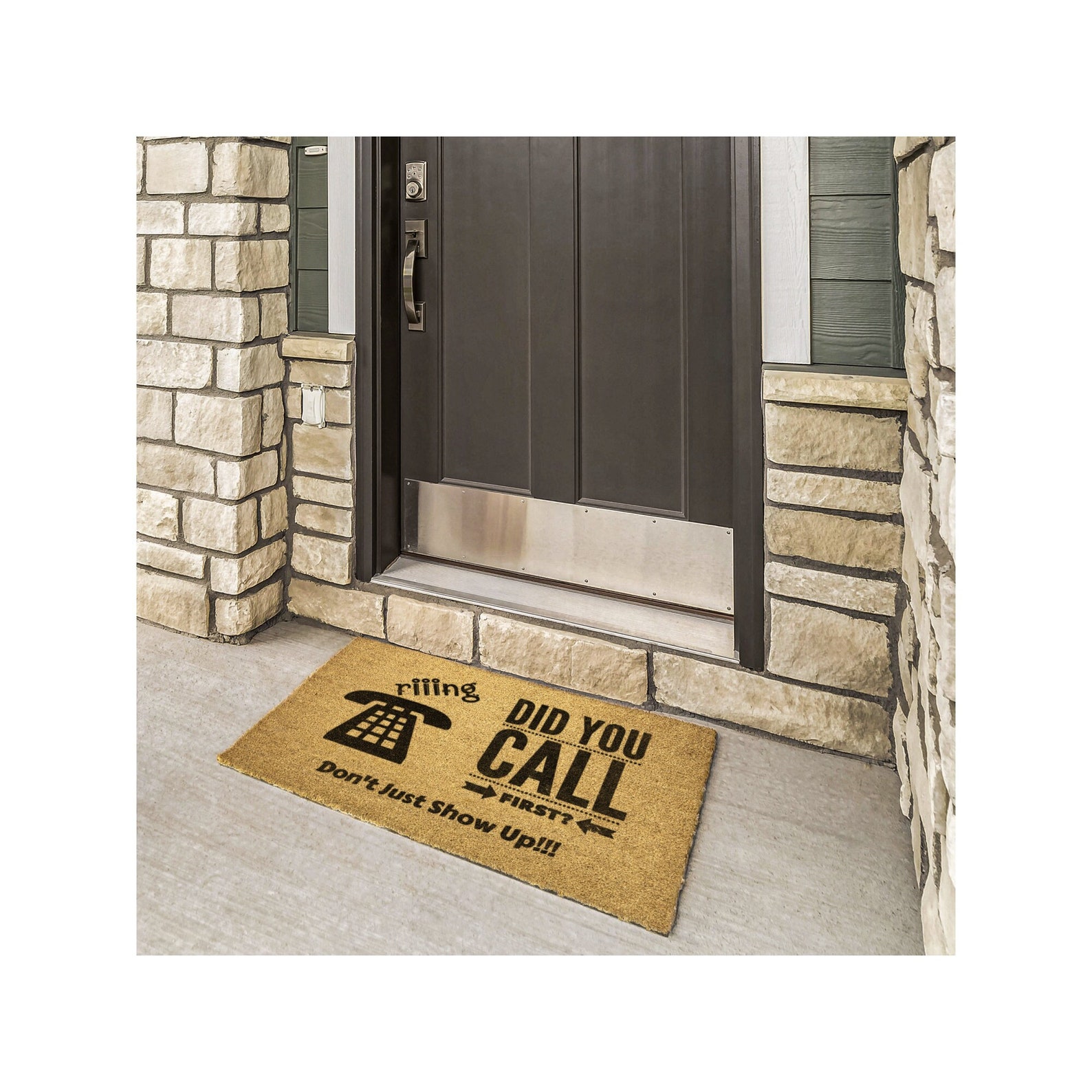 Did You Call First Doormat, Coir Welcome Door Mat, Fun Front Door Mat ...