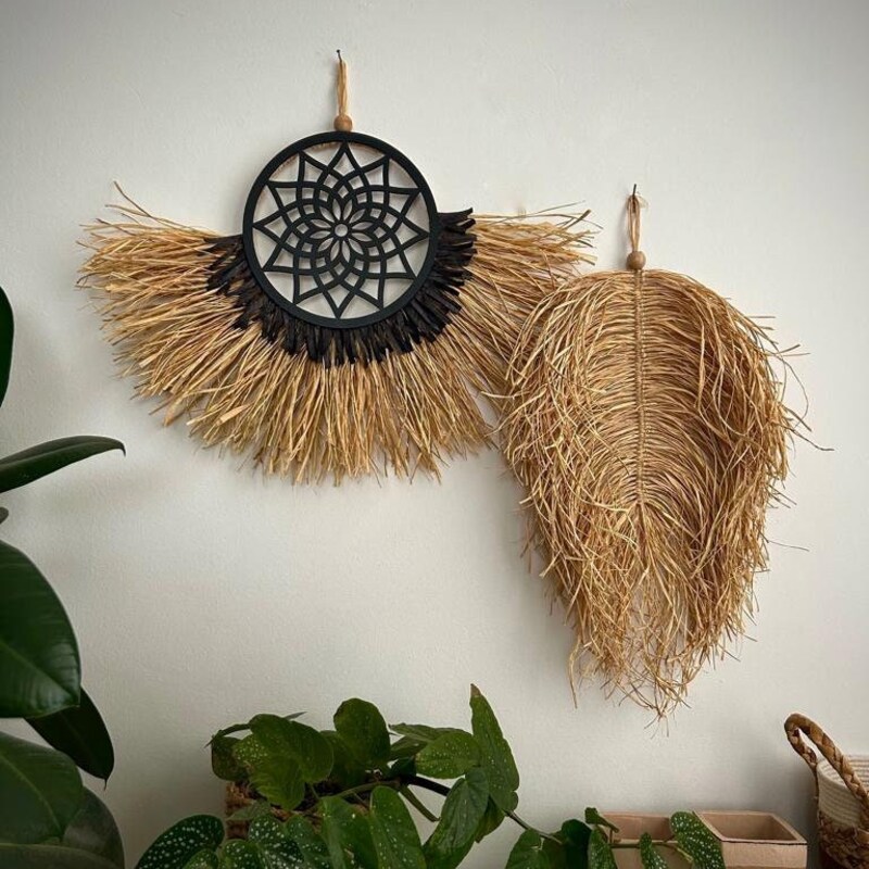 Raffia Decor - Etsy