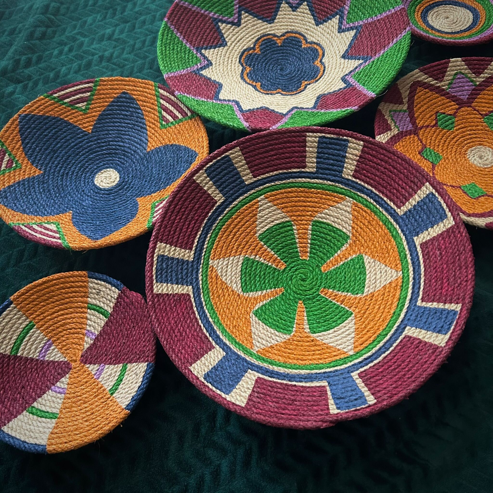 Set of 6 Baskets for Wall, Baskets, Wall Decor, Gift, Home Gift, Boho ...