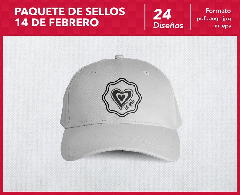 Paquete de sellos vectores elementos stikers 14 de Febrero San Valentín pdf-jpg-svg-eps BUNDLE ...