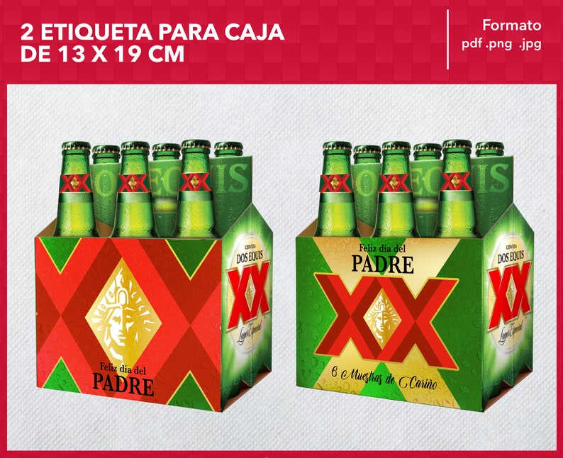 Printable Labels for Dos Equis Beer Bottles - Happy Father's Day ...