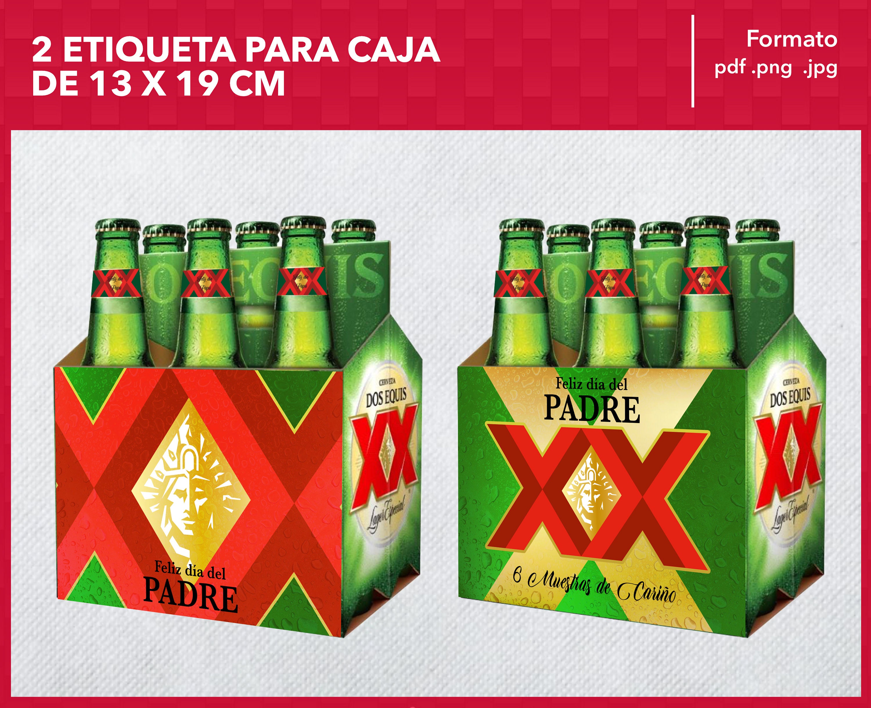 Printable Labels for Dos Equis Beer Bottles - Happy Father's Day ...