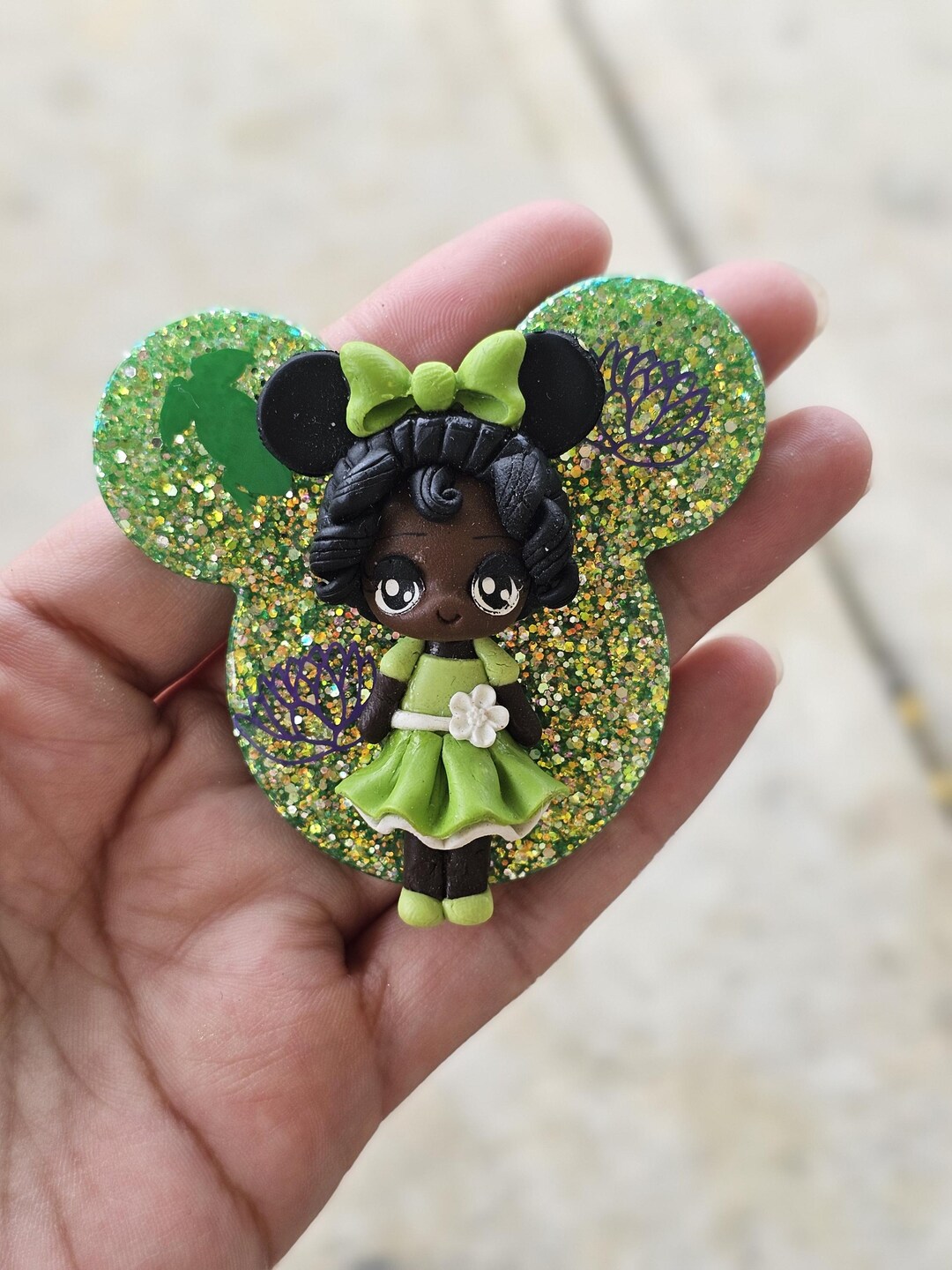 Princess Tiana Badge Reel/popsocket/princess and the Frog Badge Reel - Etsy