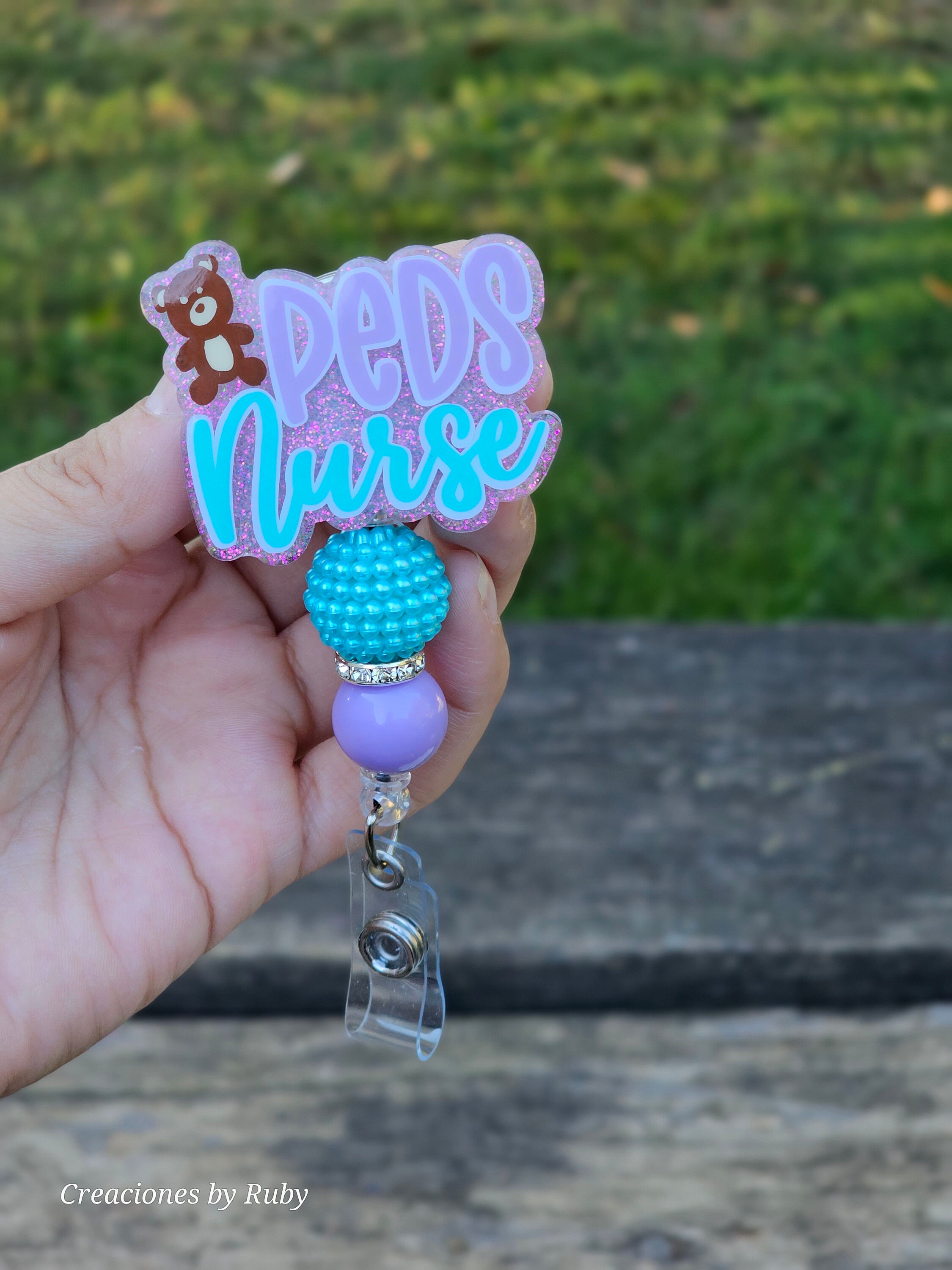 Peds Nurse Badge Reel/pediatric Nurse Badge/ - Etsy