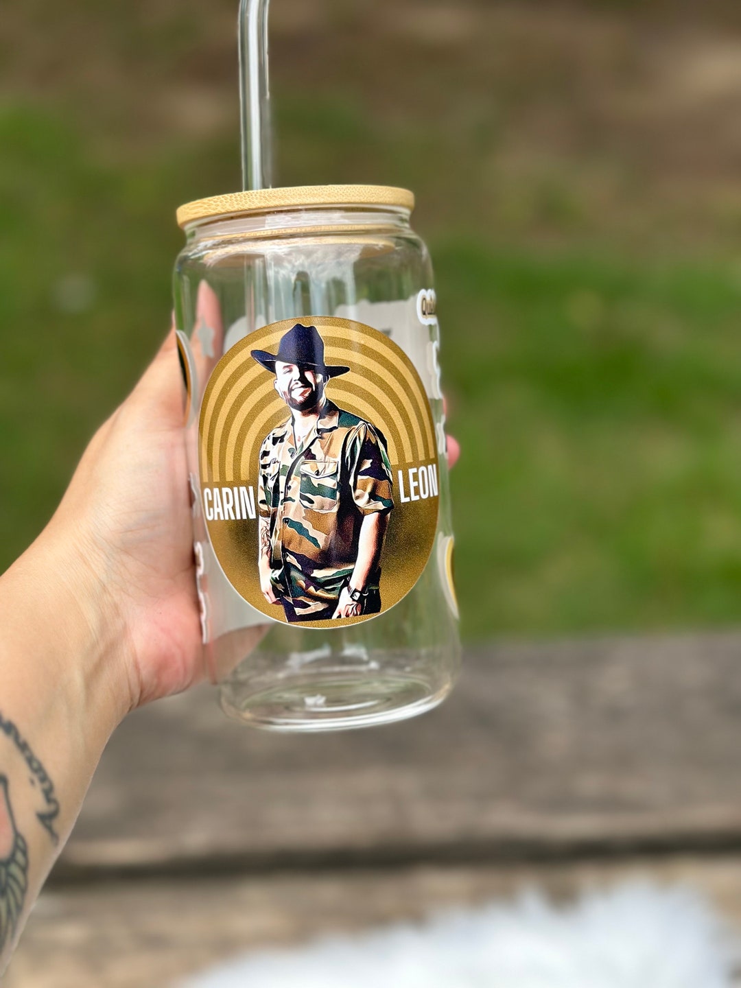 Carin Leon Glass Can/ Carin Leon Tumbler, - Etsy